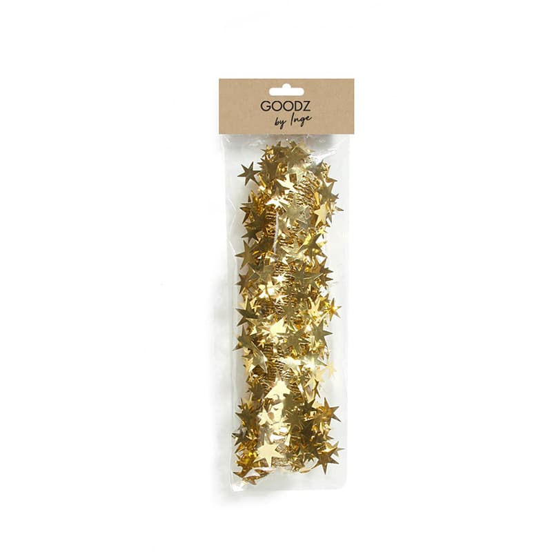 Kerstdecoratie | Slinger goud – www.gezelligekerst.nl